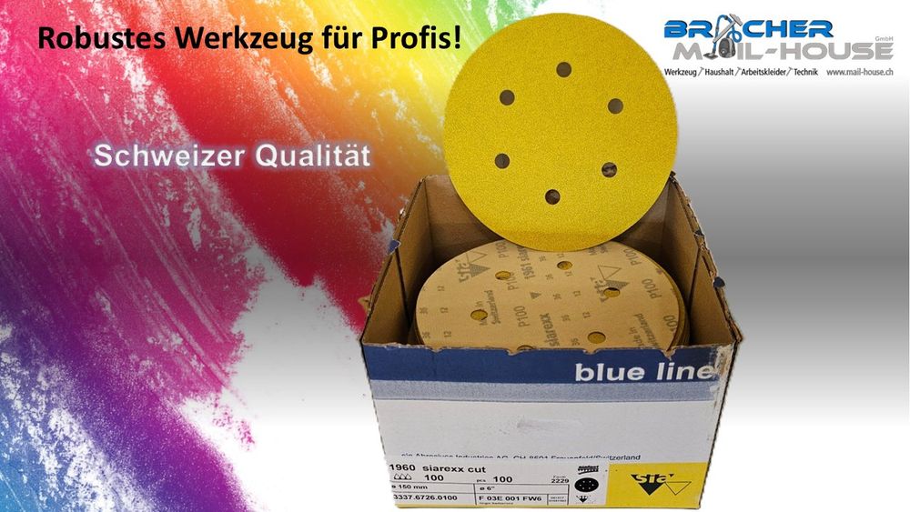 70 Stk. Schleifscheiben Siarex K100 Ø150mm, Made in CH (Neu (gemäss ...