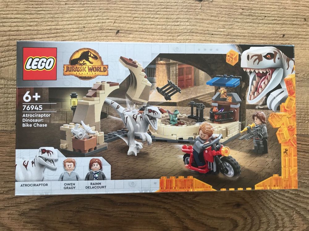 Lego jurassic world 76945 atrociraptor dinosaur bike chase | Acheter sur Ricardo