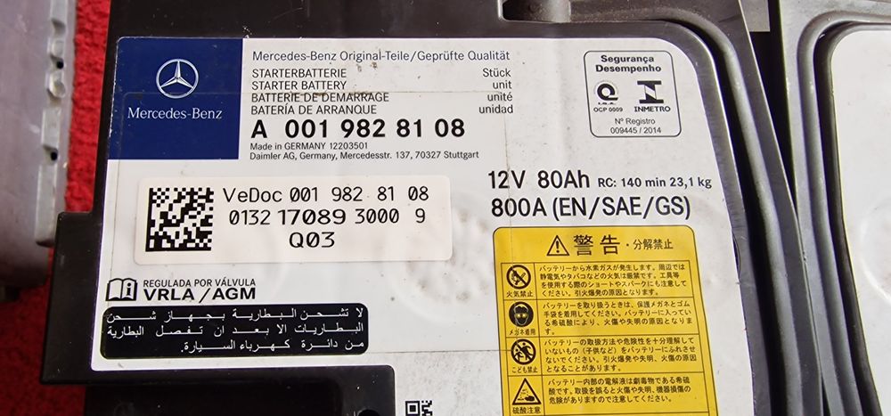 Autobatterie Mercedes 12V 80Ah 800A en/sae/gs (Gebraucht) in goldach ...