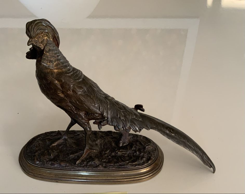 Bronze ancien: Faisan signé par H.E.A. Trodoux (XIXe) (D'occasion) à ...