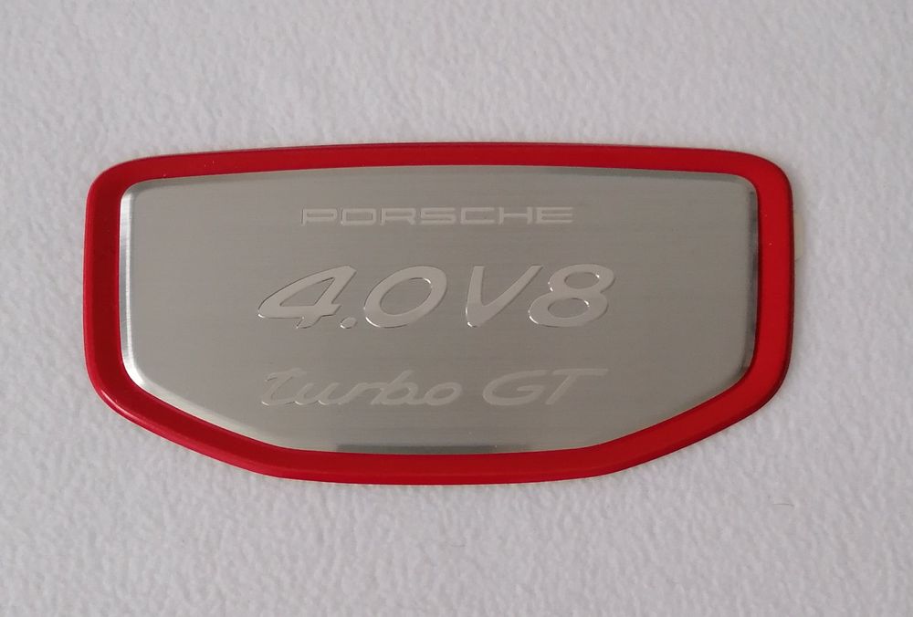 Porsche 4.0 V8 Turbo GT Metal Emblem | Kaufen auf Ricardo