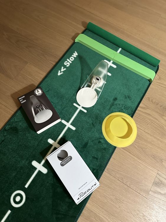Deluxe putting Matt + PuttOut Premium putting Training Aid (Neu (gemäss ...