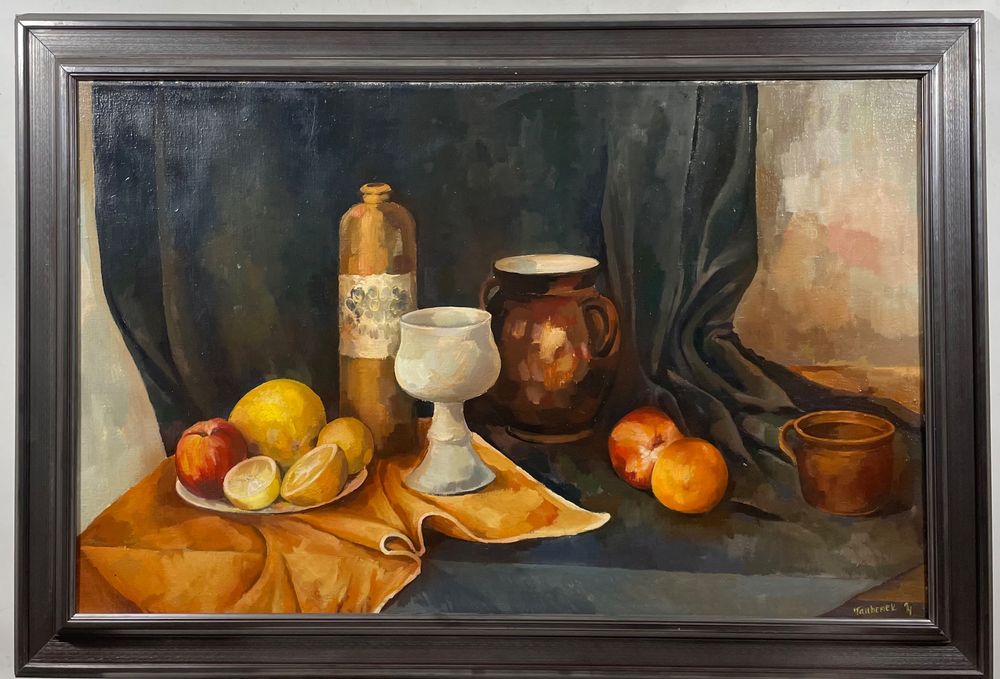 Richard Taubenek (1940) grosses Gemälde - Stillleben (Gebraucht) in Root für CHF 25 – mit ...