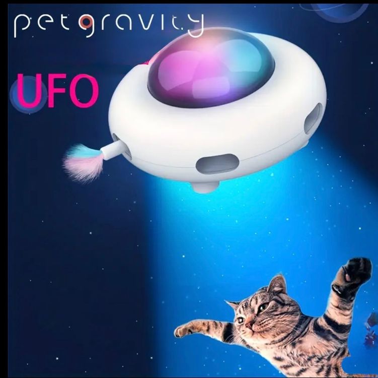 Interactive Cat PetGravity UFO PET Gravity USB charge (Neu und ...