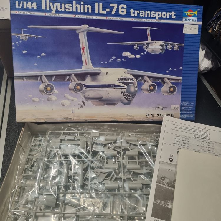 Modellbau IL-76 Transportflugzeug 1:144 Trumpeter (Neu (gemäss ...