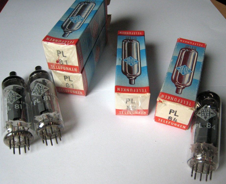 4 Röhren / Radioröhren PL81 & PL82 & PL84, Telefunken (Neu (gemäss Beschreibung)) in Biel/Bienne ...