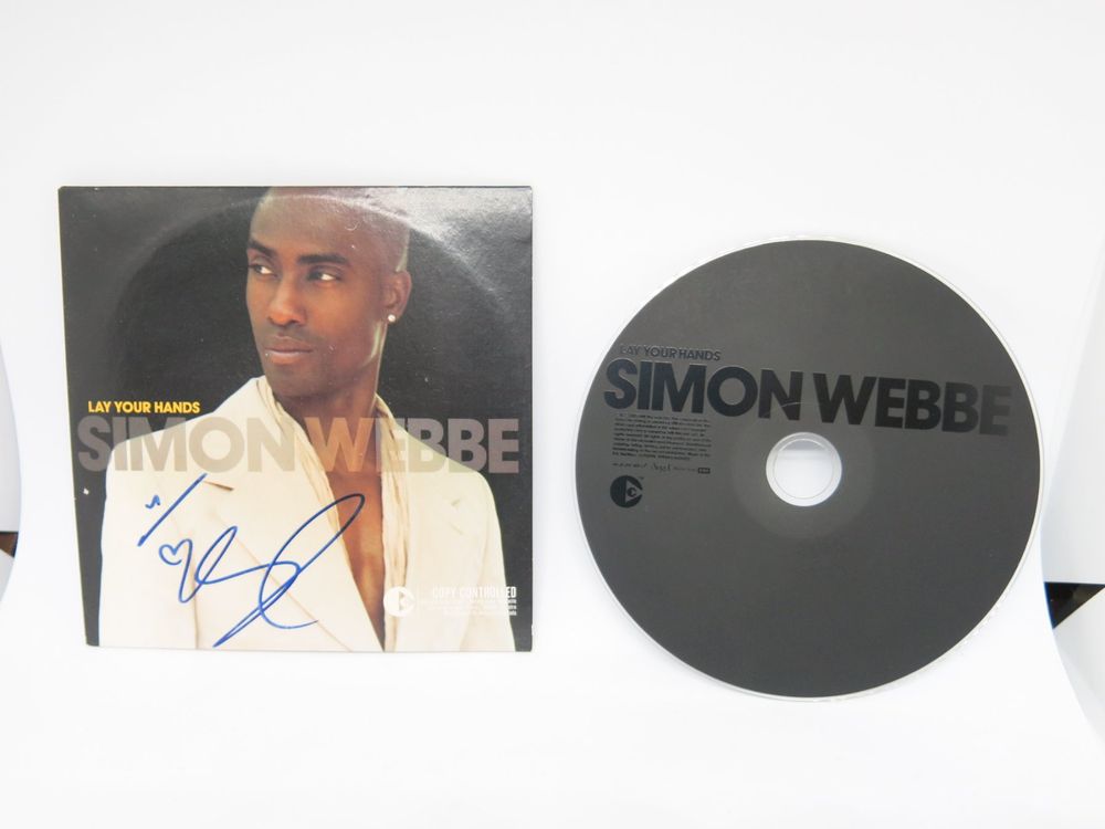 SIGNIERTE SINGLE Simon Webbe - Lay Your Hands VIELE SPUREN! | Kaufen ...