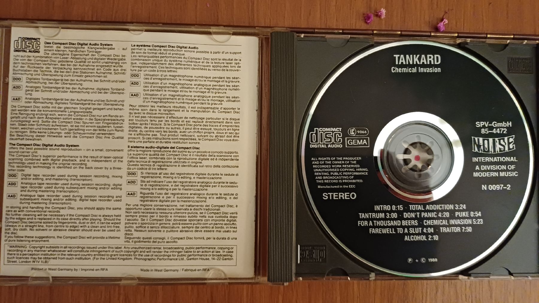 Rarität: Tankard, orig. erste drei CD, 1988/89. Speed Metal (Gebraucht ...