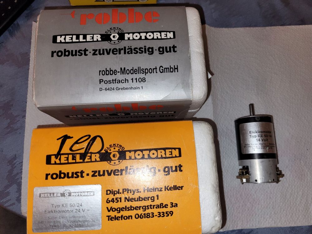 Keller Bürstenmotoren, 1 Getriebe, neue+gebrauchte (Gebraucht) in ...