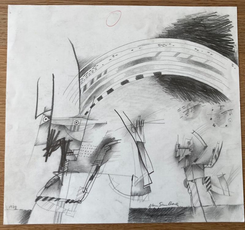 Original Zeichnung, signiert Alan Sundberg (ID b4078) (Gebraucht) in ...