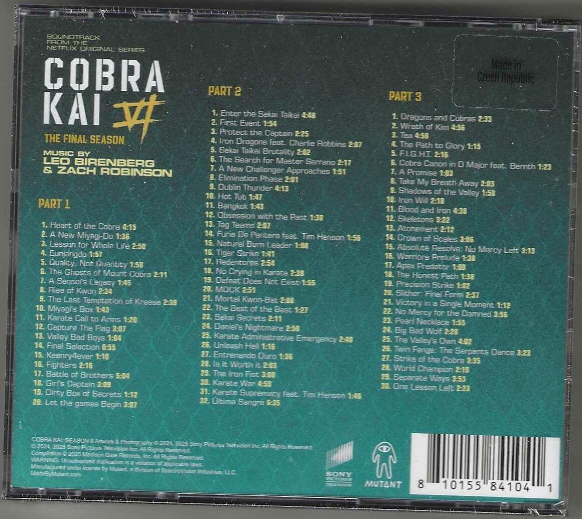 Leo Birenberg & Zach Robinson - Cobra Kai VI- 3XCD (Gebraucht) in ...