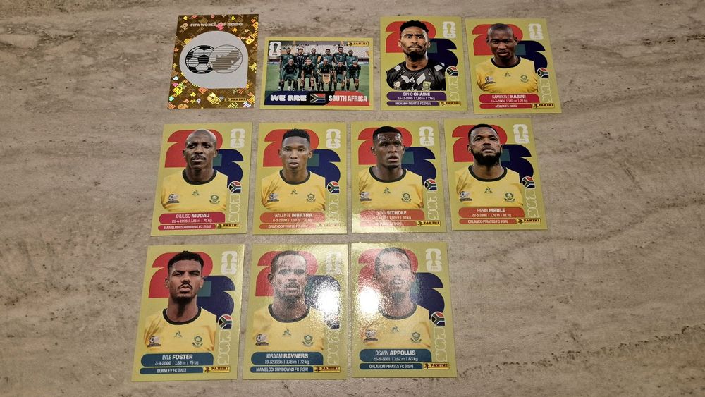 Panini FIFA WM 2026 Sticker RSA 1/3/5/9/12/13/15/16/17/18/20 (Neu ...