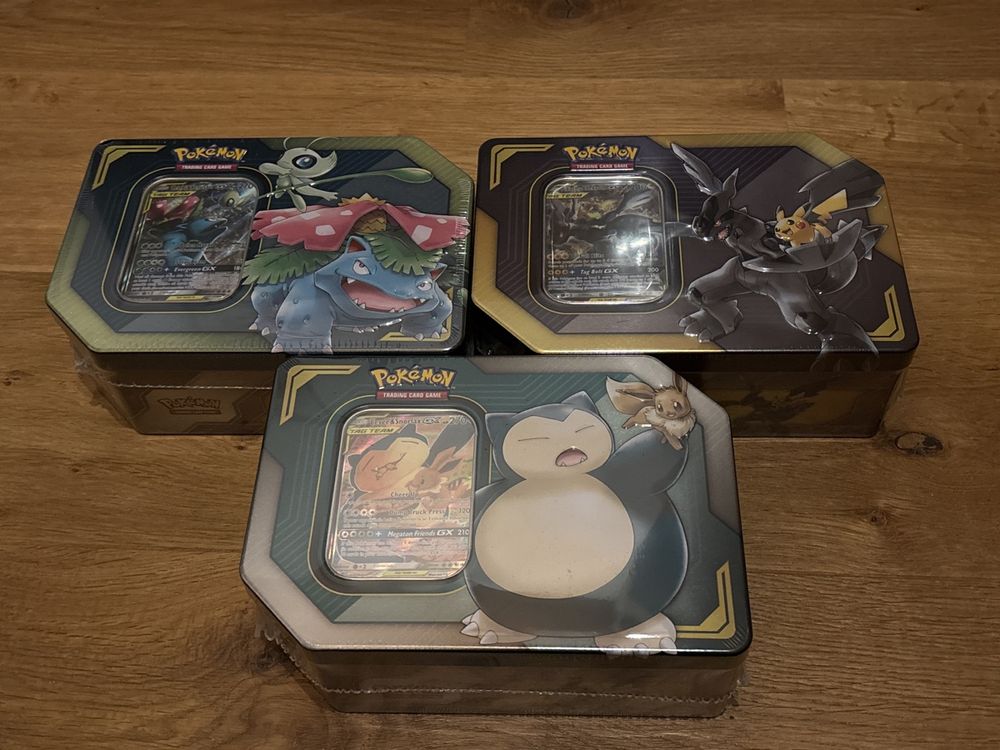 Tag Team Tin Bundle (alle 3) extrem selten. (Neu und originalverpackt ...