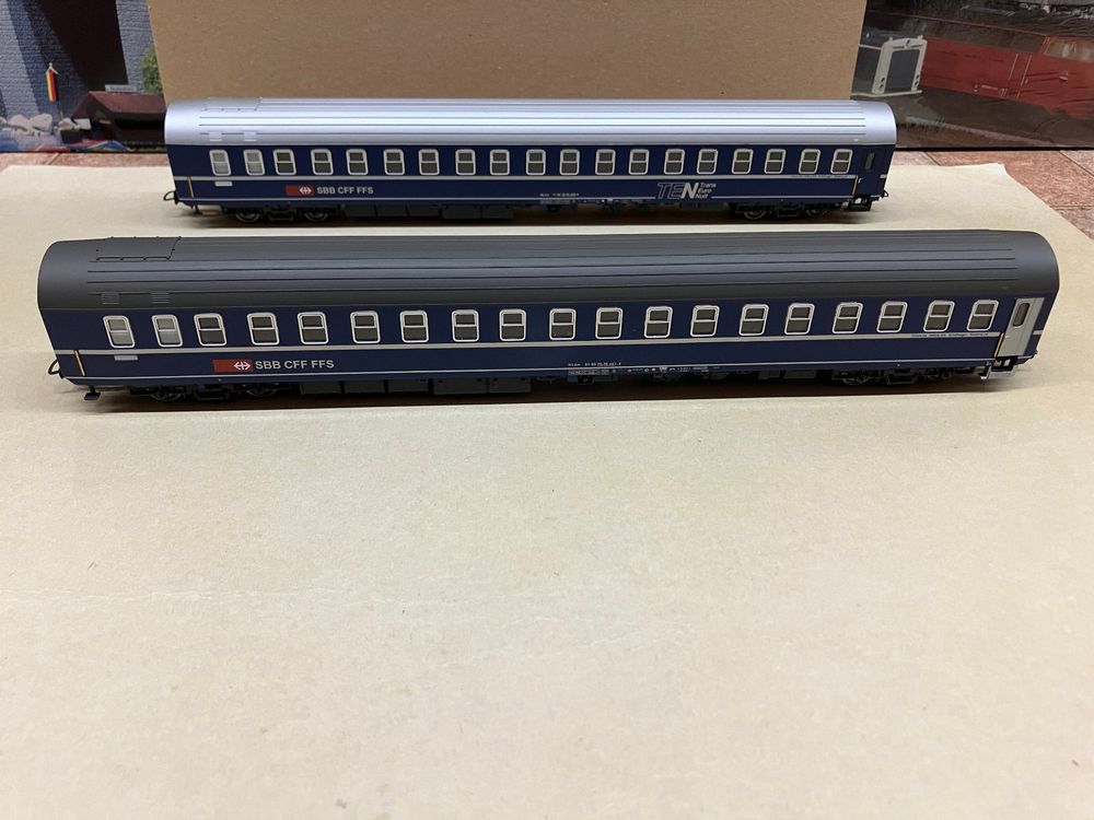 HERIS 13002/4 zwei Schlafwagen T2S der SBB u. SBB/TEN, H0 GS | Acheter sur Ricardo