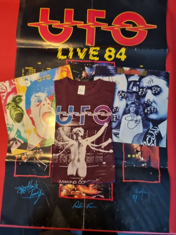 U.F.O Sammlung 2, Autogramme, Alte Tour T-Shirt, Poster, LPs (Neu ...