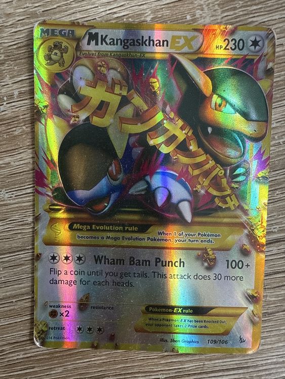 Mega Kangaskhan EX - Seltene Pokemon Karte! Top! 50 (Gebraucht) in ...