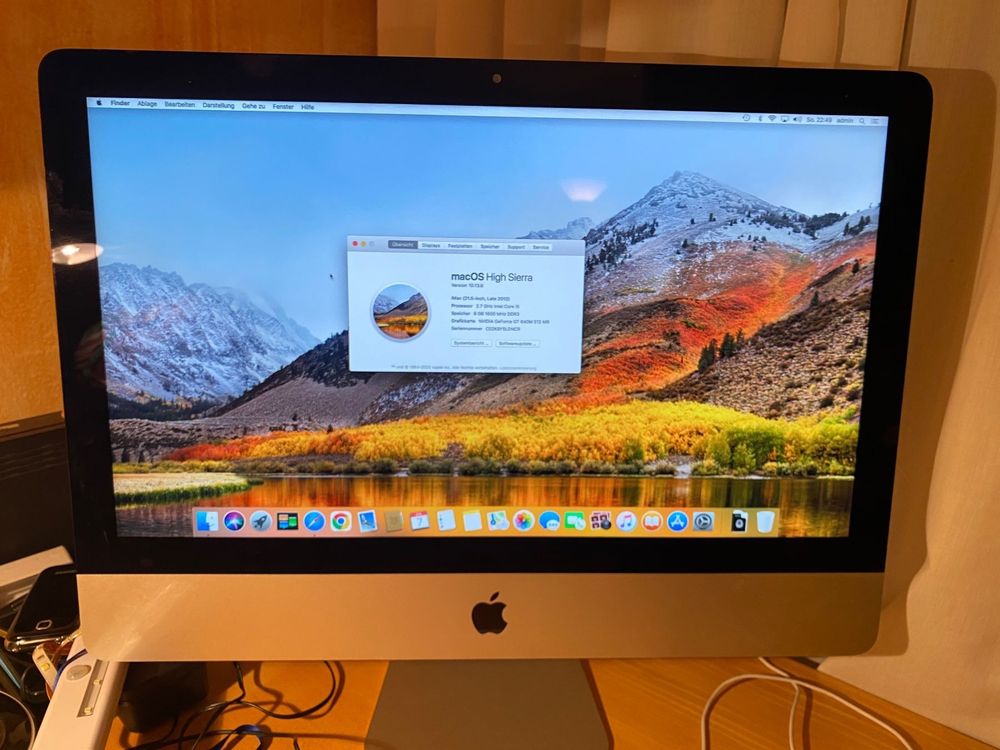 iMac 21.5" Monitor (Gebraucht) in Pfaffhausen für CHF 56 – mit ...