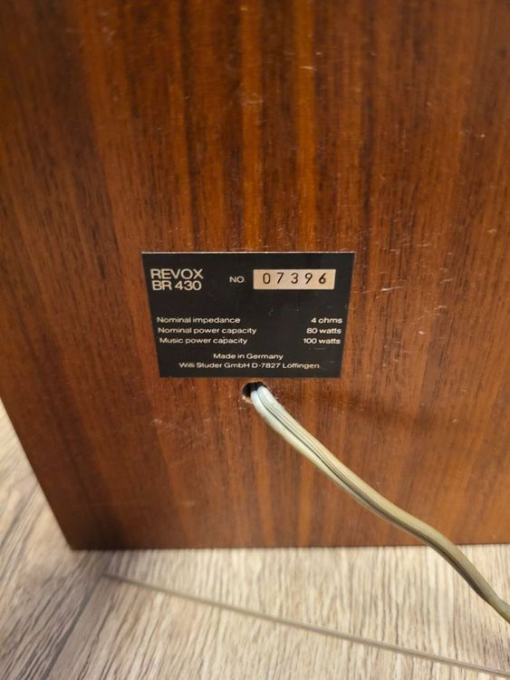 Revox BR430 Lautsprecher Paar | Kaufen auf Ricardo