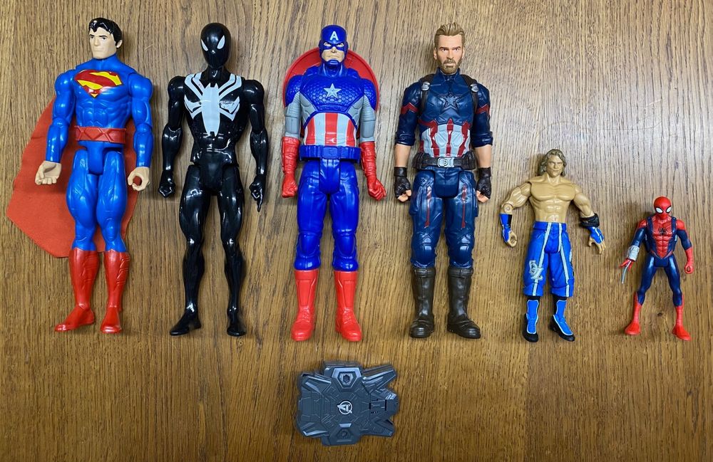 5 Superhelden - Spiderman - Captain America - Superman (Gebraucht) in ...