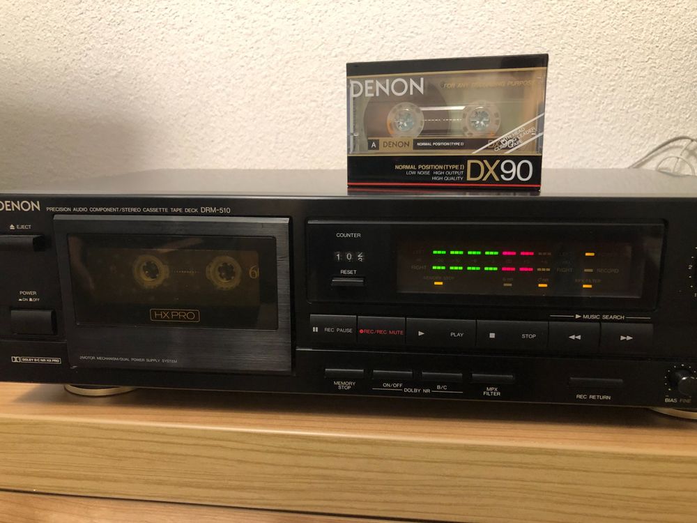 DENON DRM-510 Tapedeck TOP + BDA + DENON DX-90 Tape NEU | Kaufen auf Ricardo