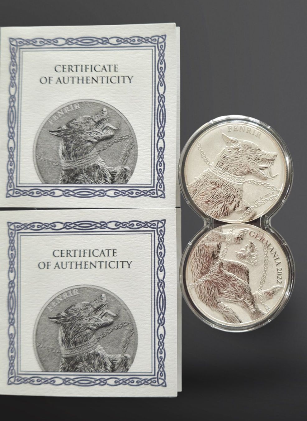 FENRIR 1 OZ Unze SILBER 999 +COA Germania Mint (Neu (gemäss ...