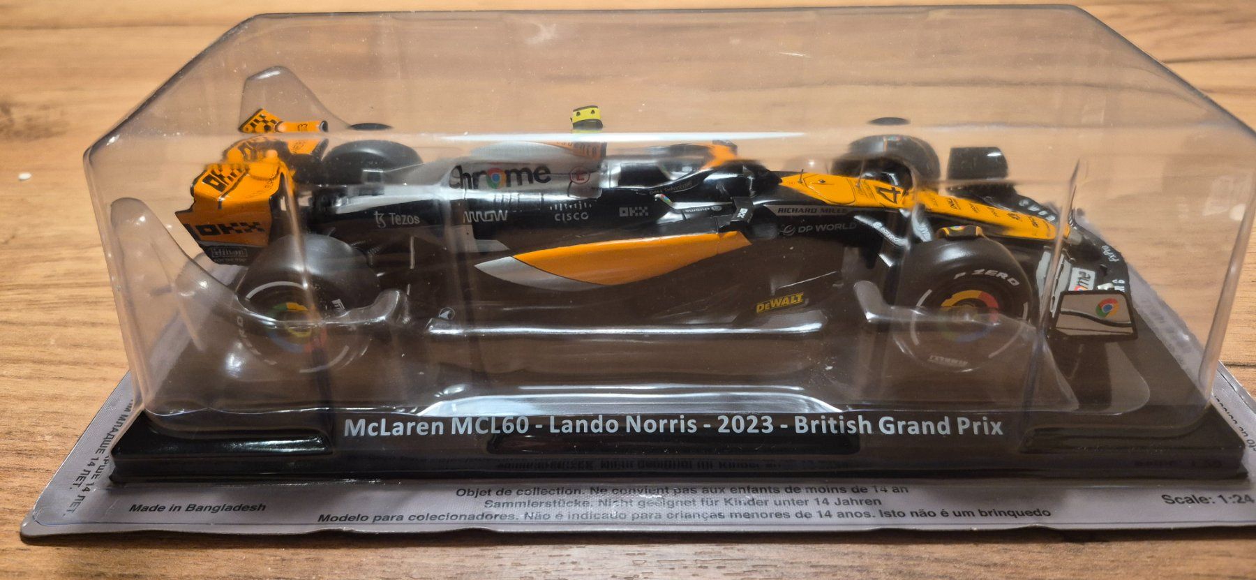 Lando Norris McLaren MCL60 #4 2nd British GP F1 2023 1:24 (Neu und ...