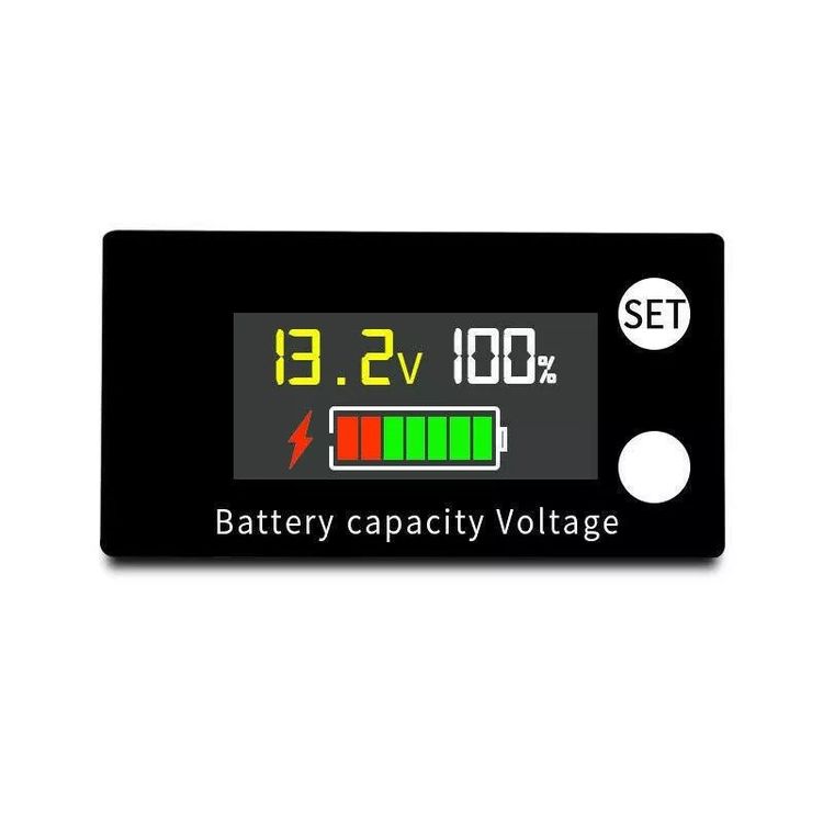 Batterie Kapazität Voltmeter Spannung LCD Anzeige Messgerät (Neu (gemäss Beschreibung)) in ...