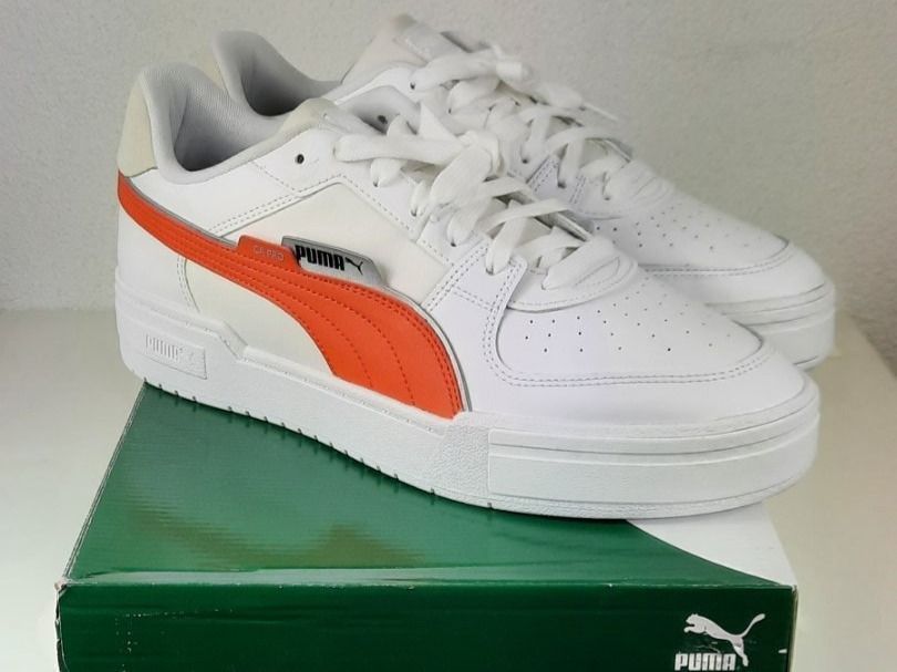 PUMA CA Pro Tech Herren Sneaker weiss Feuerrot Gr. 45 (Neu und ...