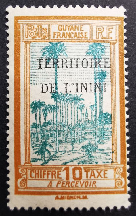 M1 Timbre Territoire de l'Inini Non oblitere (D'occasion) à Cousset ...