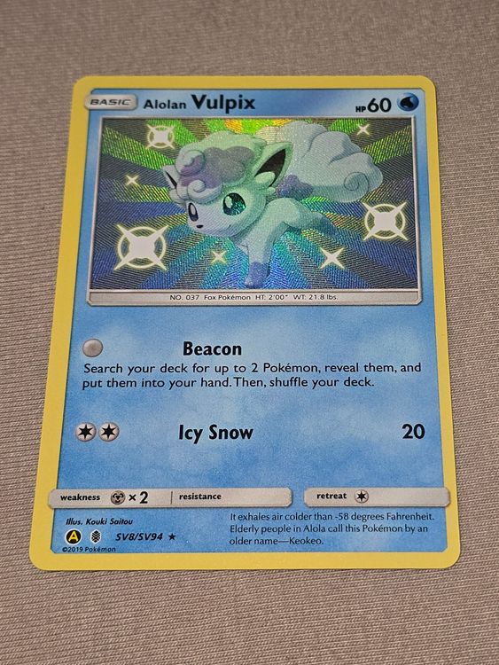Pokemon Hidden Fates Vulpix Holo [NEU] | Kaufen auf Ricardo