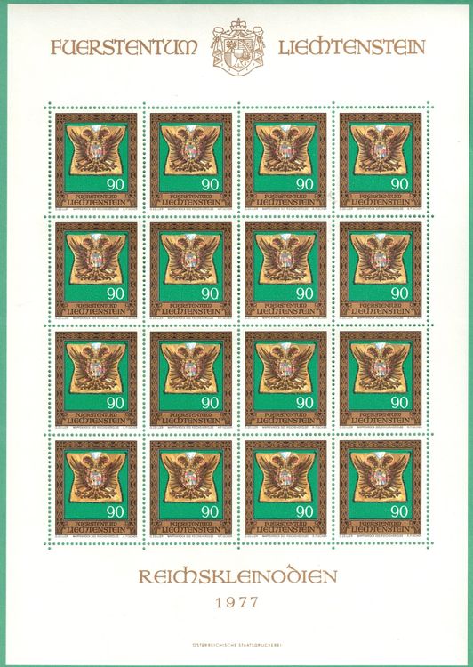 Kleinbogen Reichskleinodien III 1977 postfrisch (Neu (gemäss Beschreibung)) in Mellingen für CHF ...