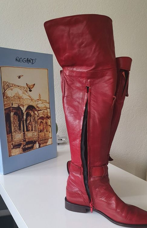 389.-☆REGARD☆Bottes/Overknee 100%cuir | Kaufen auf Ricardo
