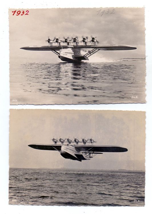 Aviatik - Flugzeug Do X - 2 Karten | Kaufen auf Ricardo