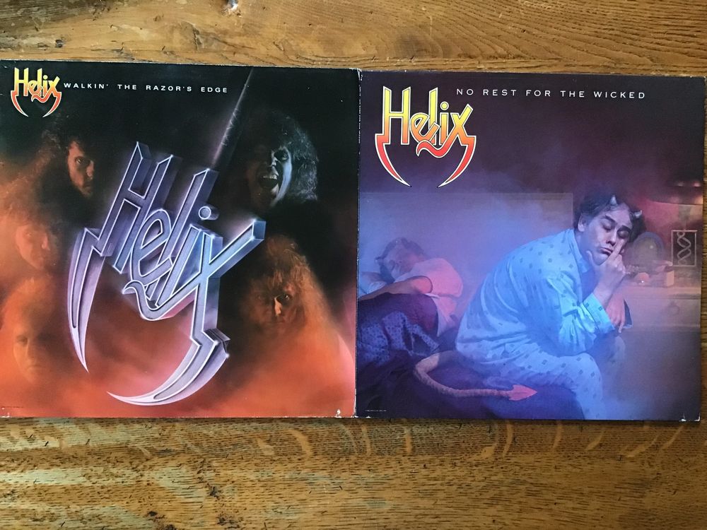 Lot 2 LP hard rock Helix | Kaufen auf Ricardo