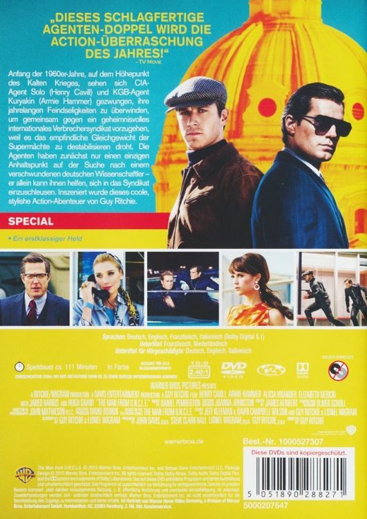 Codename U.N.C.L.E (2015) Guy Ritchie/Henry Cavill/Vikander (Gebraucht) in Volketswil für CHF 4. ...