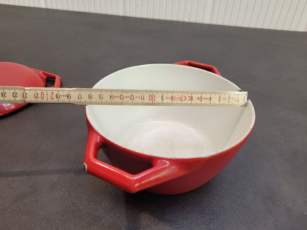 Copco Denmark 17cm Gusseisenpfanne Guss Pfanne Emaile rot (Gebraucht ...