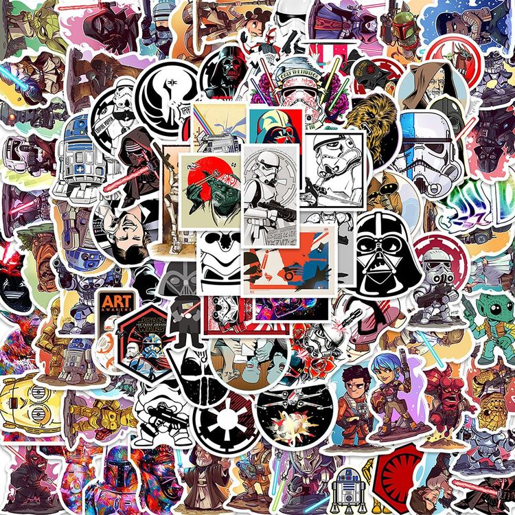 100 Stk. Sticker Aufkleber - Disney Star Wars (Neu und originalverpackt) in St.Gallen für CHF 9. ...