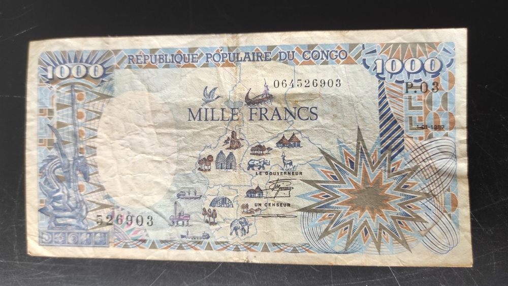 1000 francs CFA Congo (Gebraucht) in Couvet für CHF 5 – mit Lieferung ...