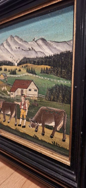 Gemälde, Schweiz Alpaufzug/ Appenzell (Gebraucht) in Emmenbrücke für ...