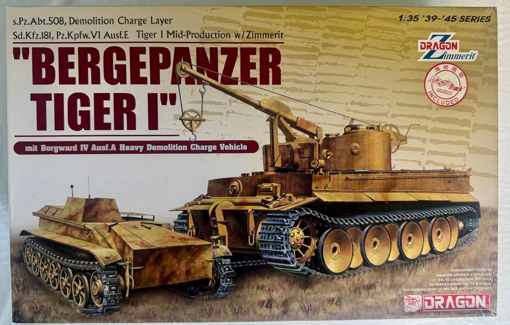 Tiger I Middle Bergepanzer w/Zimmerit,Borgward IV,Magic tr. (Gebraucht ...