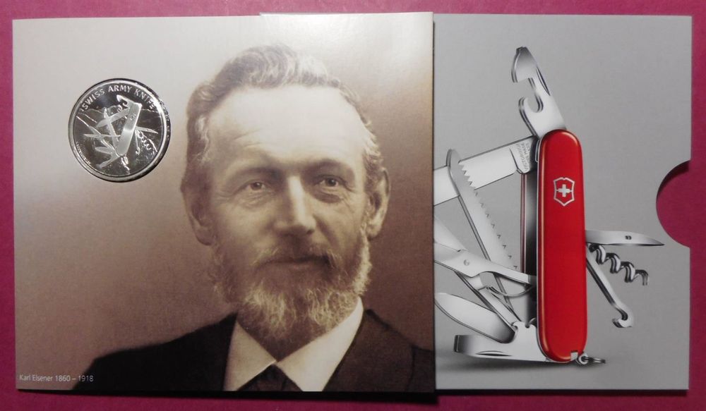 Victorinox Münzfolder Elsener 2018 (Neu und originalverpackt) in Rotkreuz für CHF 78 – mit ...