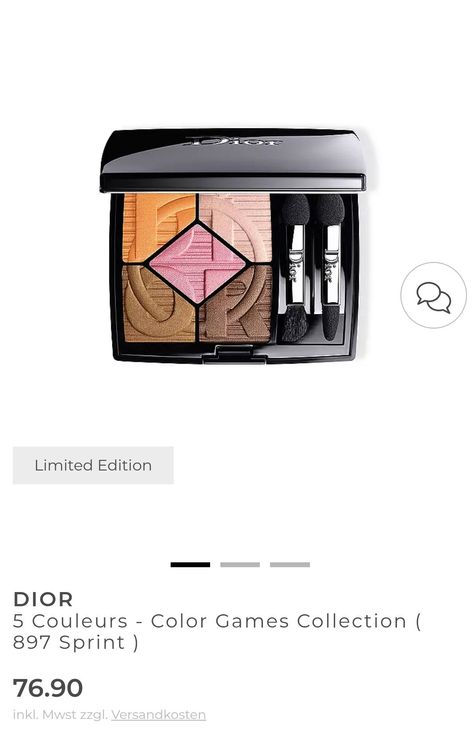 DIOR 5 Couleurs Color Perlik Games Collection 897 Paletten | Kaufen auf ...