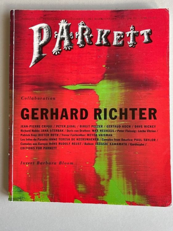 GERHARD RICHTER PARKETT No 35. 1993 Kunst | Kaufen auf Ricardo
