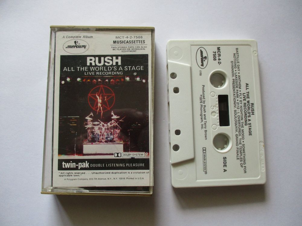 Cassette Rush -All the world's a stage - 1976 (Gebraucht) in La Sarraz ...