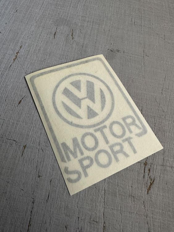 Autocollant Vw motorsport / gris metal | Kaufen auf Ricardo