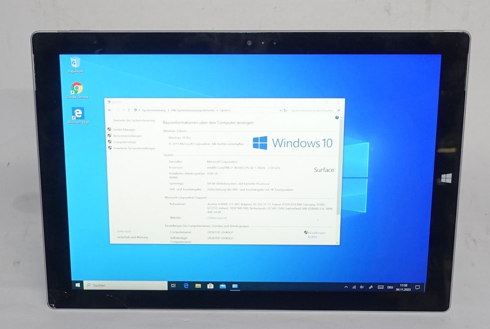Microsoft Surface Pro 3 - Model 1631 - für Bastler (Gebraucht) in für ...