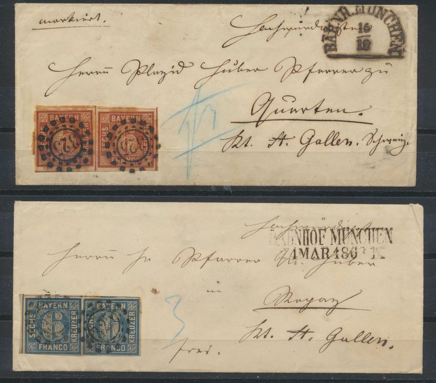 Altdeutschland Bayern 2 Briefe | Kaufen auf Ricardo
