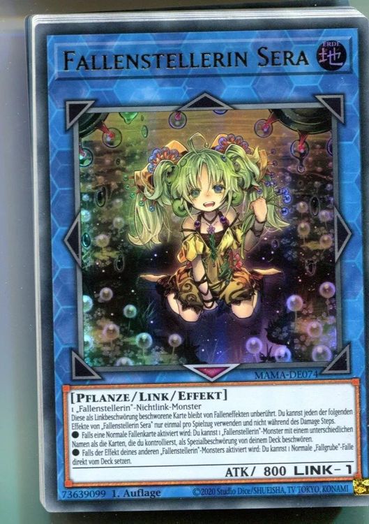 Yu-GI-OH Fallenstellerin Sera Ultra Rare MAMA-DE074 (Neu und ...