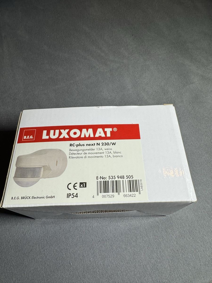 LUXOMAT RC-plus next N 230/W Bewegungsmelder - Neu! (Neu und ...