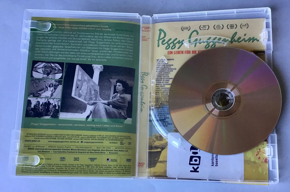 Doku DVD: PEGGY GUGGENHEIM (von Lisa Emmordino Vreeland) | Kaufen auf Ricardo